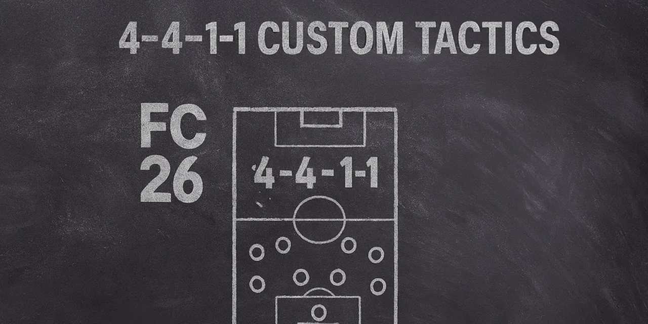 Stuggling in FC 26? Try this 4411 custom tactics ⇒ FUTFC