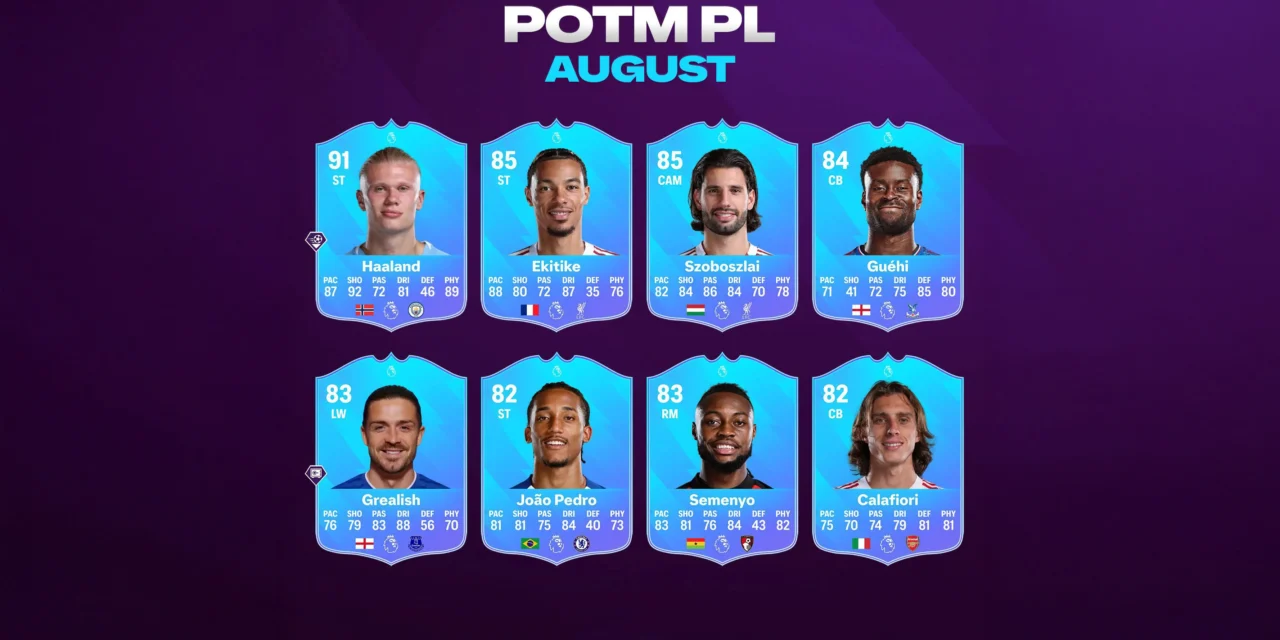 Premier League POTM August Nominees Revealed in FC 26 ⇒ FUTFC